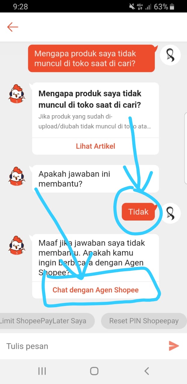 Cara Berbicara Dengan CS Shopee | BAJUYULI - Blog