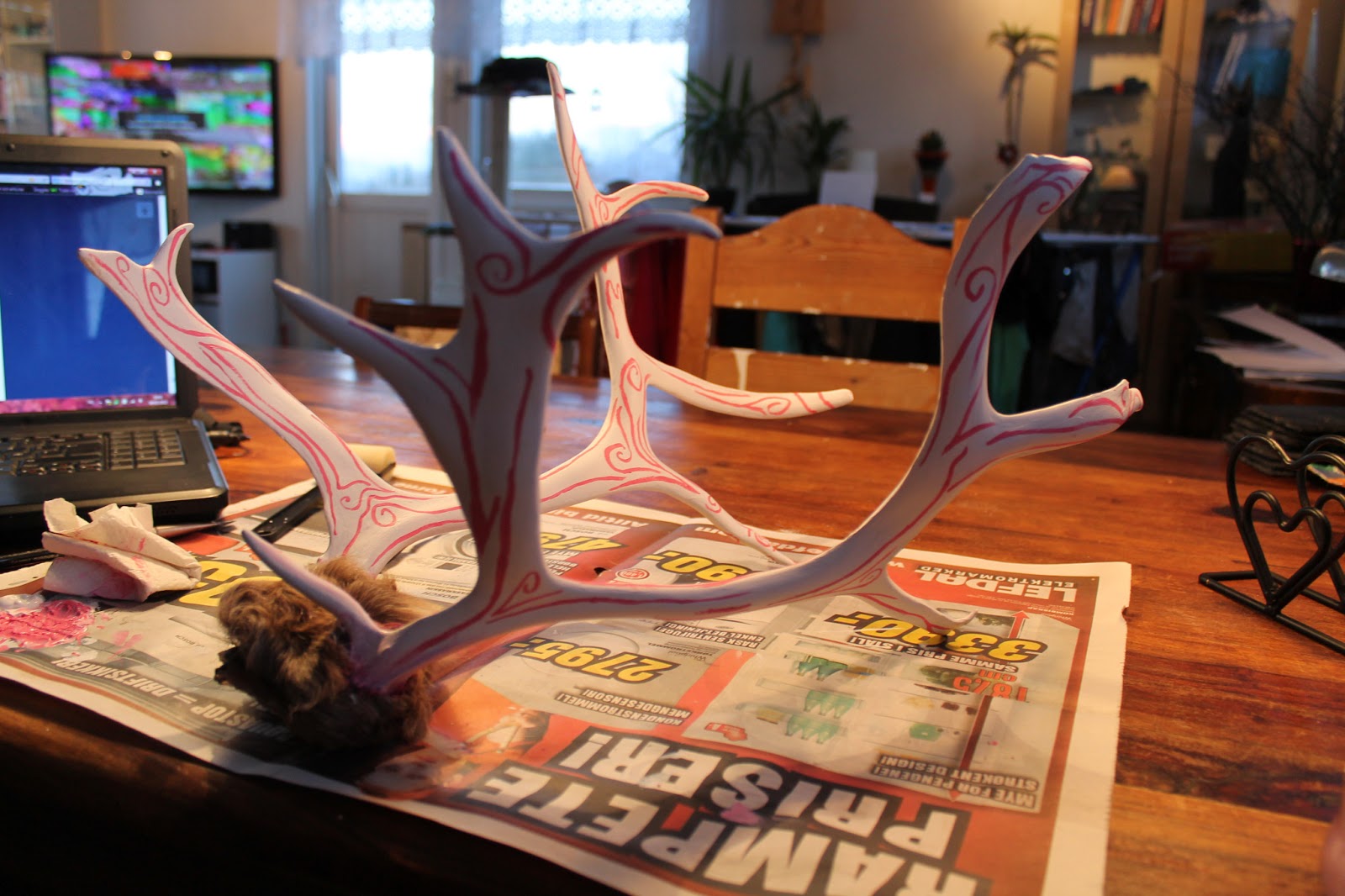 The Games Progress: Decorated antlers