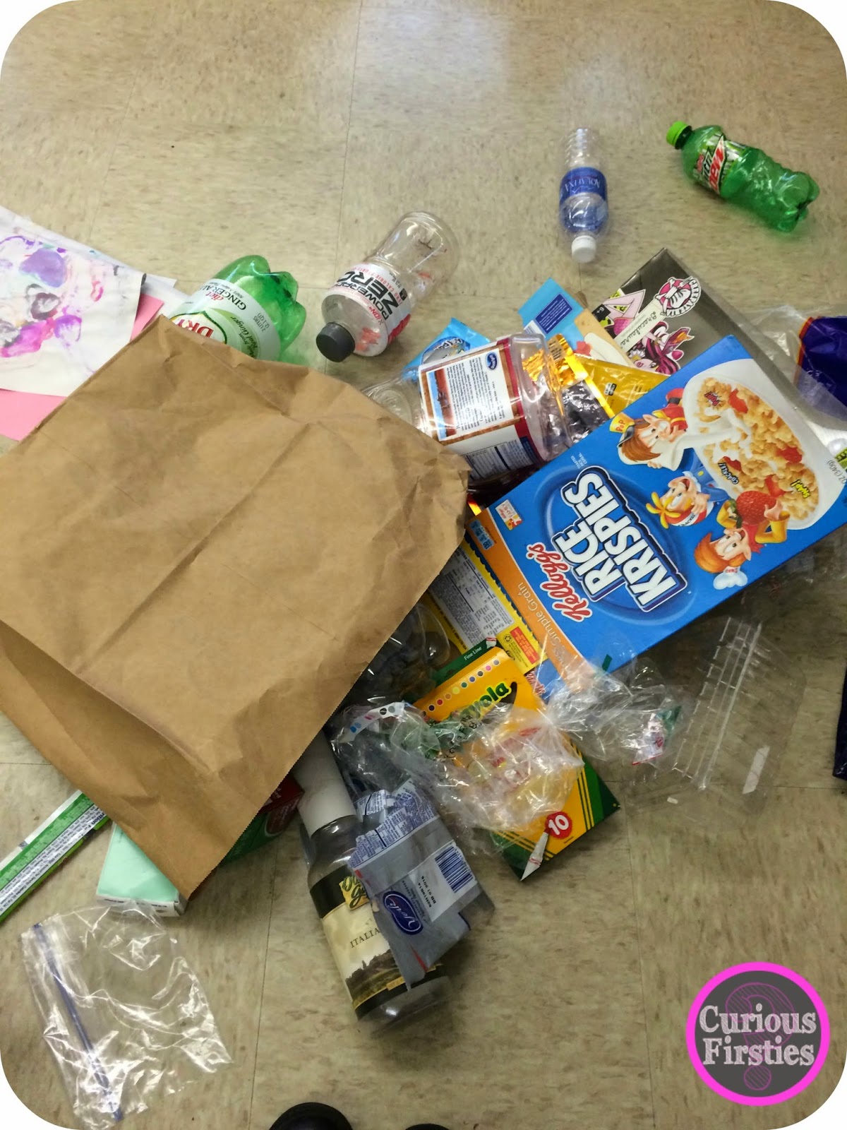 Curious Firsties: Bringing Trash to School