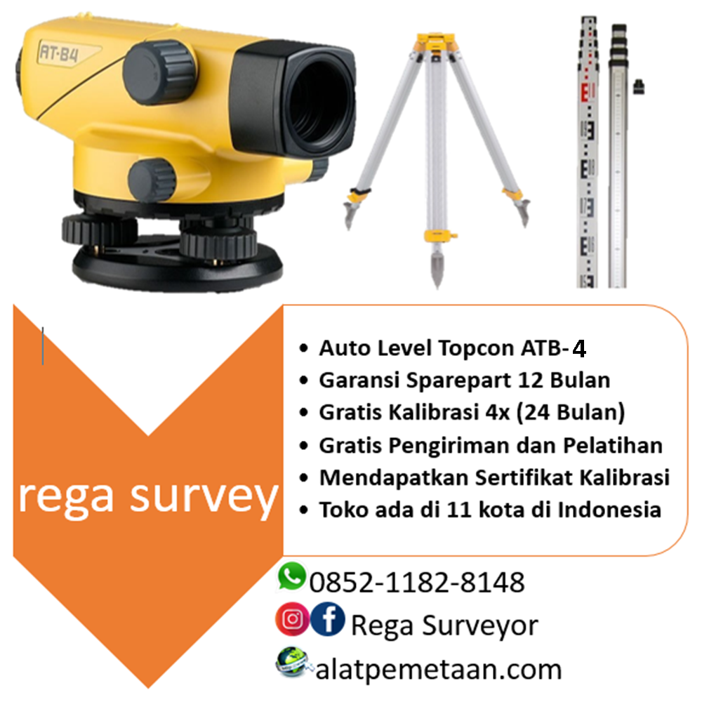 Daftar harga Automatic Level Topcon ATB4 di Indonesia