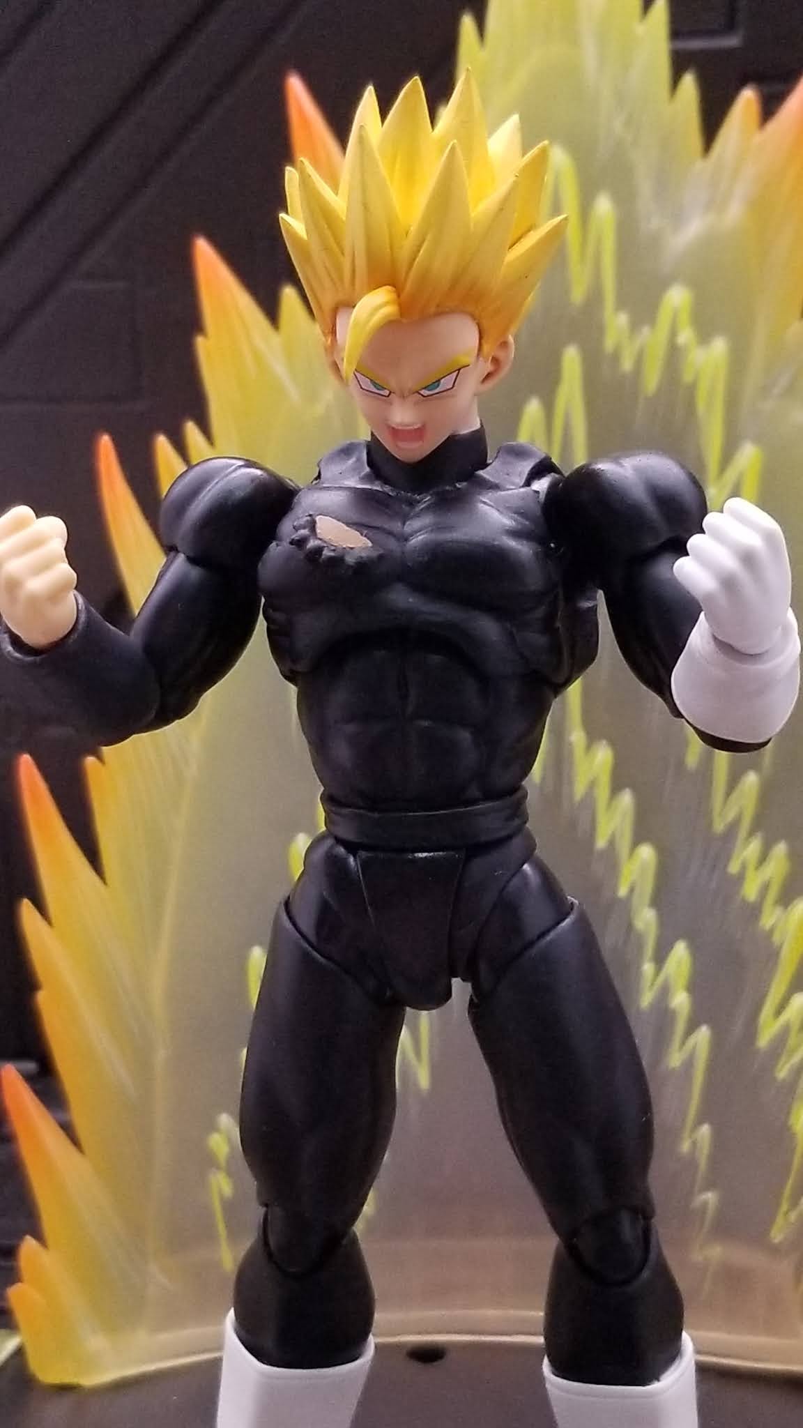 SHF Dragon Ball Gohan Ssj2 Hair Piece Custom 龍珠 孫悟飯 超2 頭髮 改造