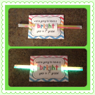 Teach With Laughter: 'Glowing' back to school freebie