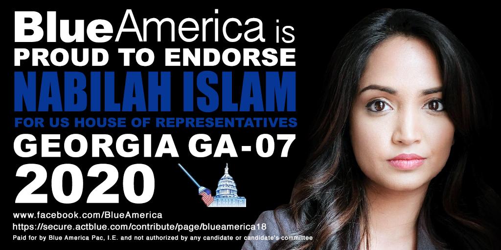DownWithTyranny!: Nabilah Islam For Congress-- Making Georgia Bluer And ...