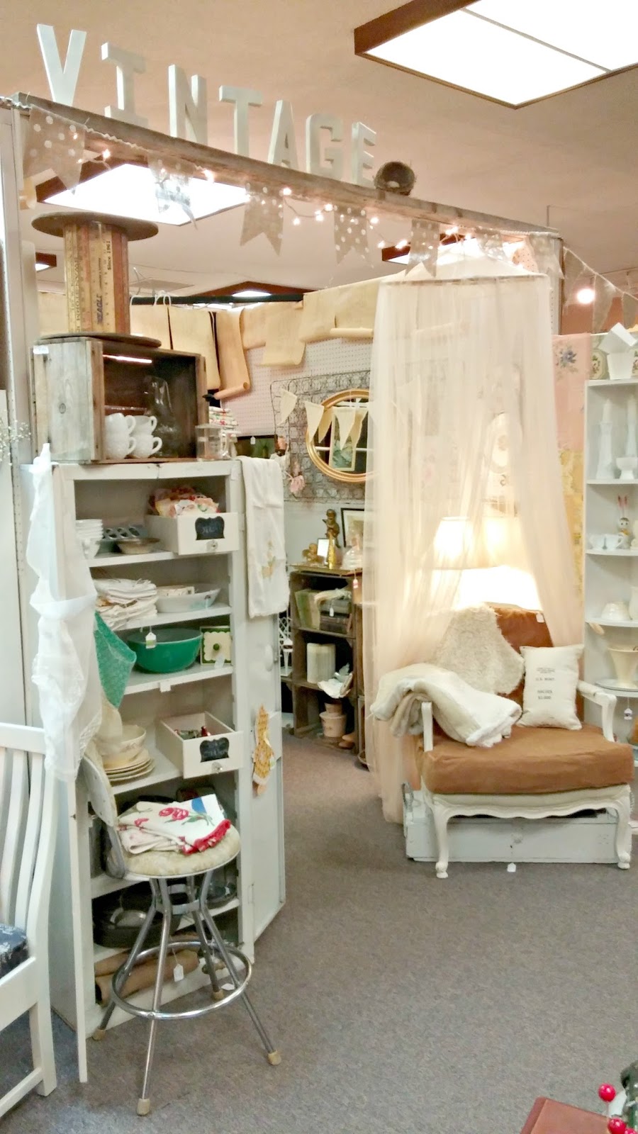 Antique Mall Booth Update - Little Vintage Cottage