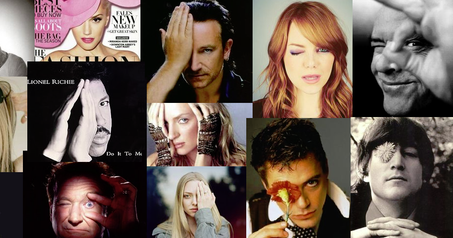 Hot Celebrities: Celebrities Covering One Eye
