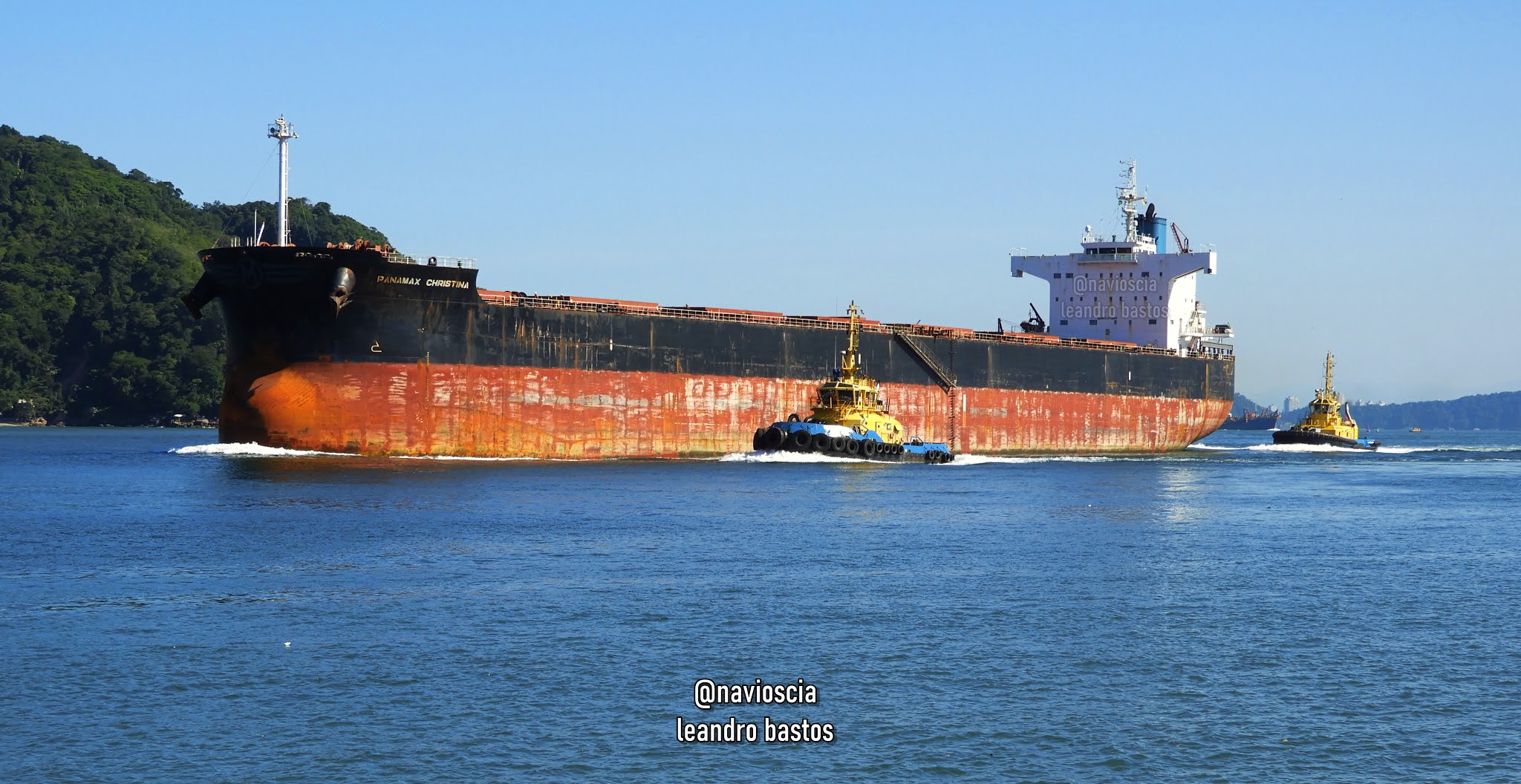 Navios de Santos & CIA: navio PANAMAX CHRISTINA