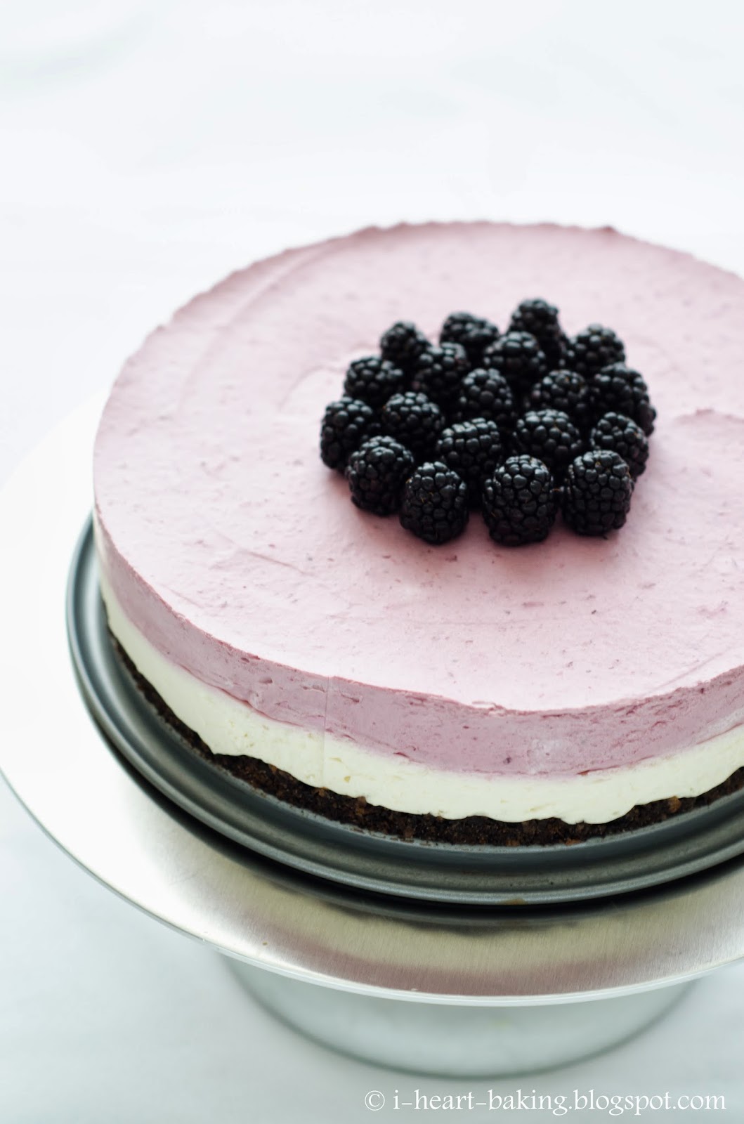 i heart baking!: blackberry mousse cake