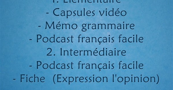 TICs en FLE: Apprendre à exprimer son opinion : quelques ressources