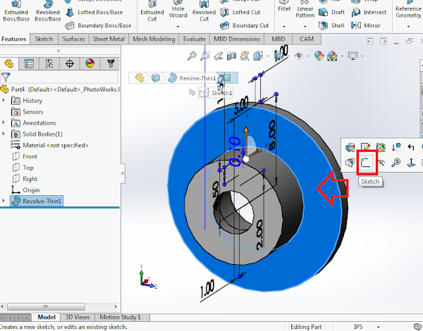 Solidworks exercises step by step procedure ~ Ourengineeringlabs
