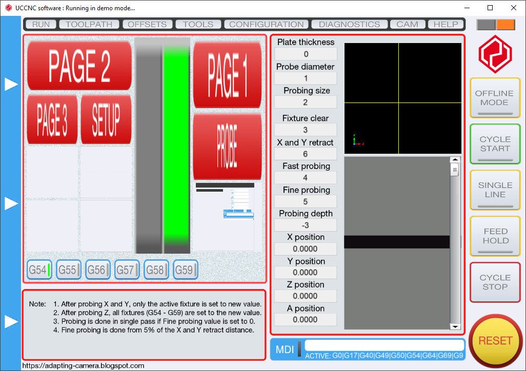 Adapting Camera: My UCCNC Probe Screen version 4 is now available