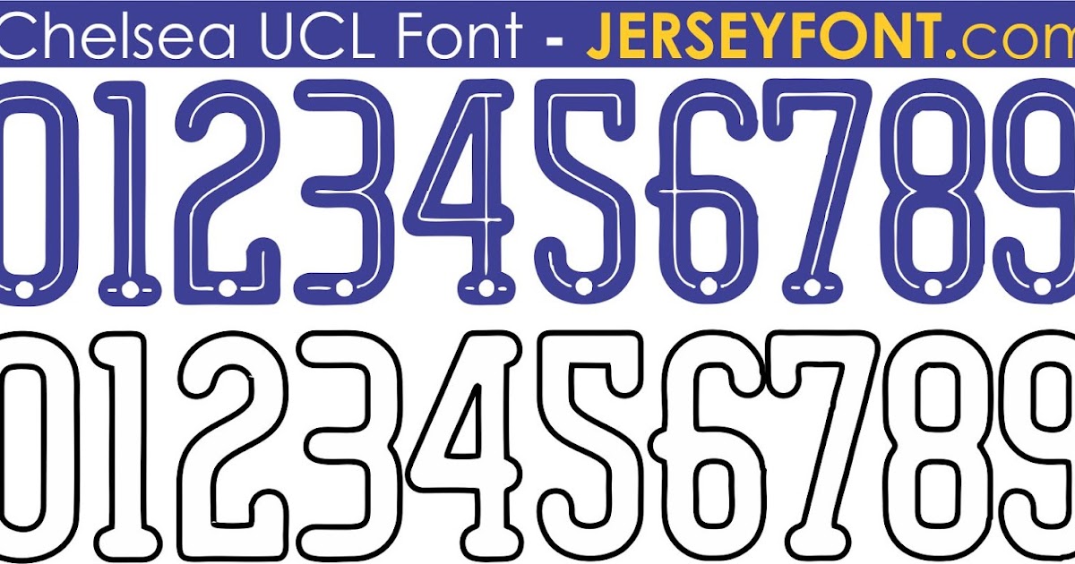 Chelsea UCL Font 2015/2016