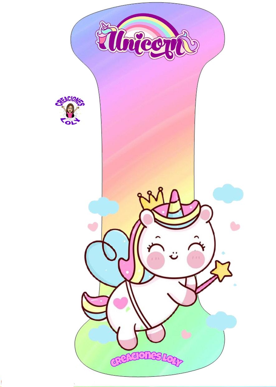 Creaciones Loly: ABECEDARIO UNICORNIO BEBE
