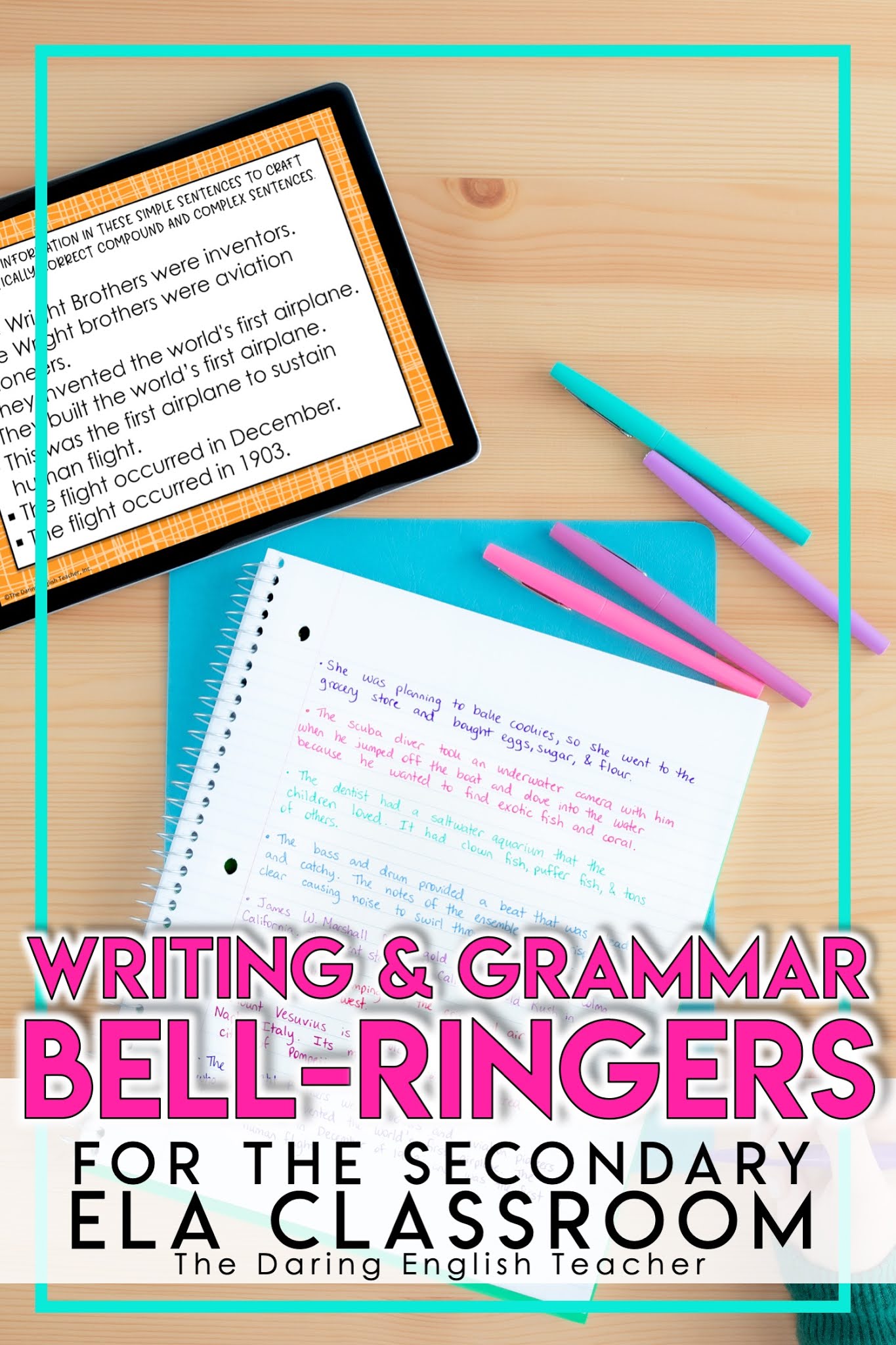 4 Easy Bell Ringers to Use in Secondary ELA | The Daring English Teacher