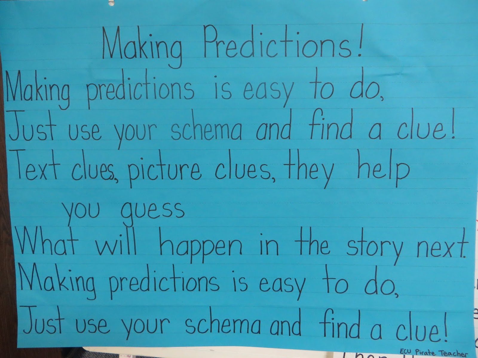 Mrs. Pirate Teacher: Making Predictions!