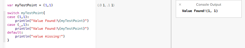 Apple Swift - Walkthrough: Using the Switch Statement Apple Swift - Walkthrough: Using the Switch Statement
