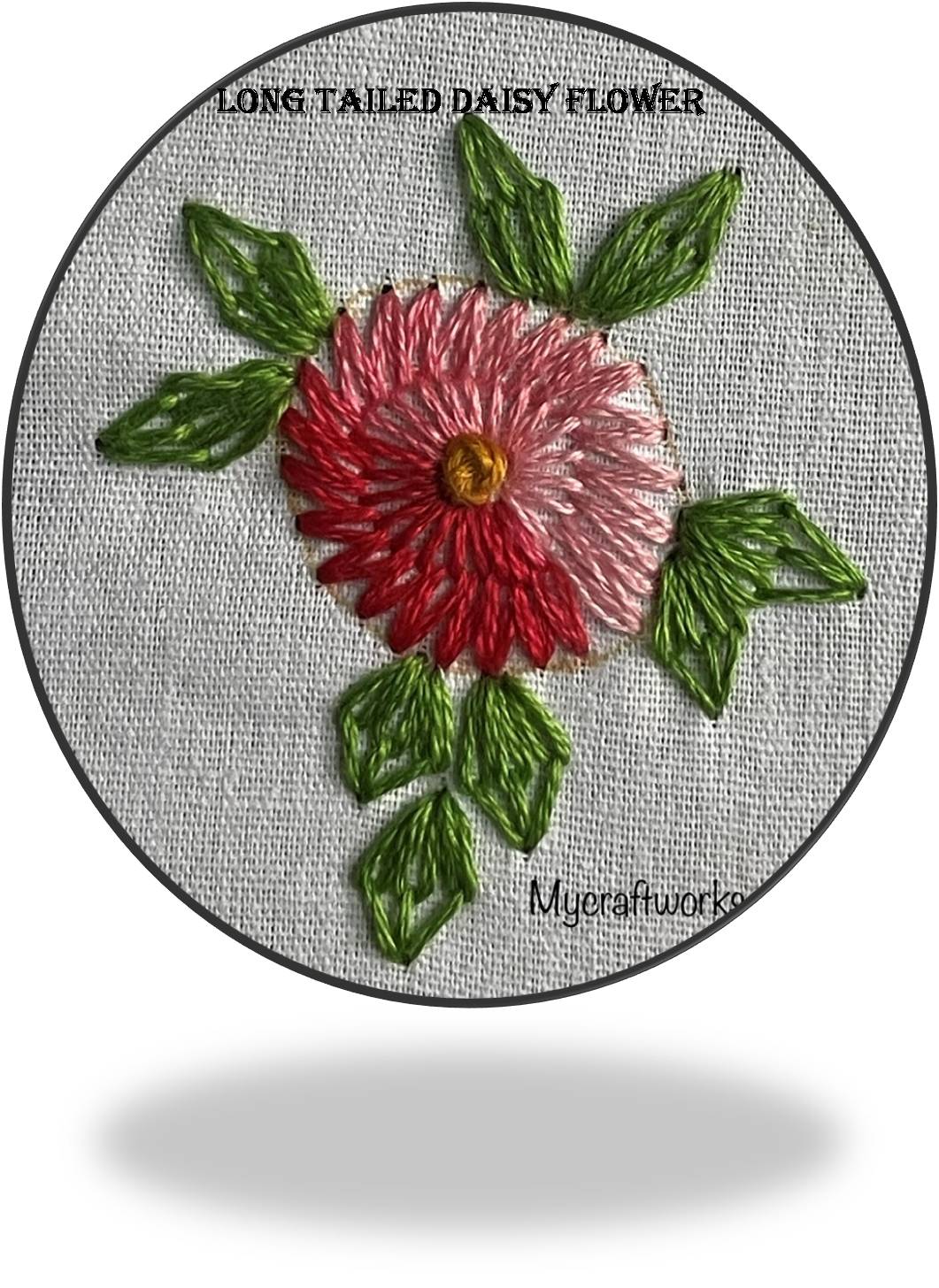 MY CRAFT WORKS: Long Tailed Daisy - Embroidery Stitch Tutorial for ...