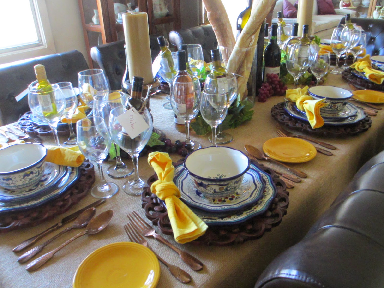 The Welcomed Guest: Wine Tasting Tablescape