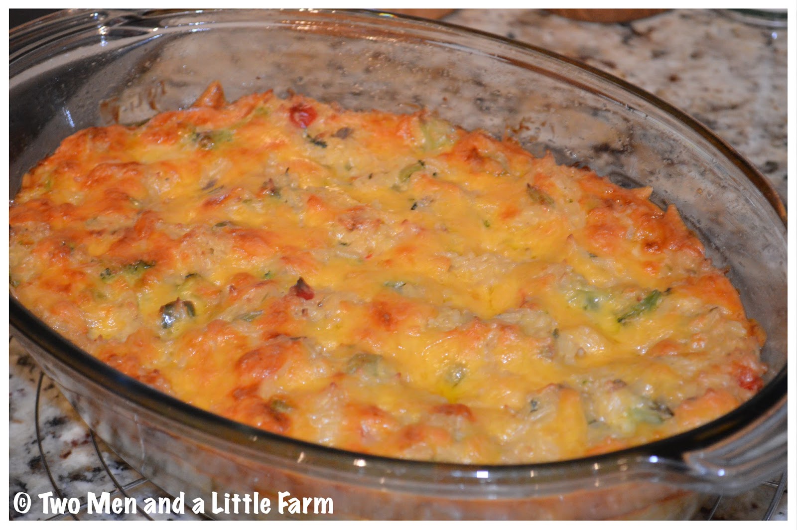 Two Men and a Little Farm: BROCCOLI RICE CASSEROLE RECIPE