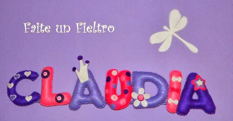 Faite un Fieltro: NOMBRE CLAUDIA