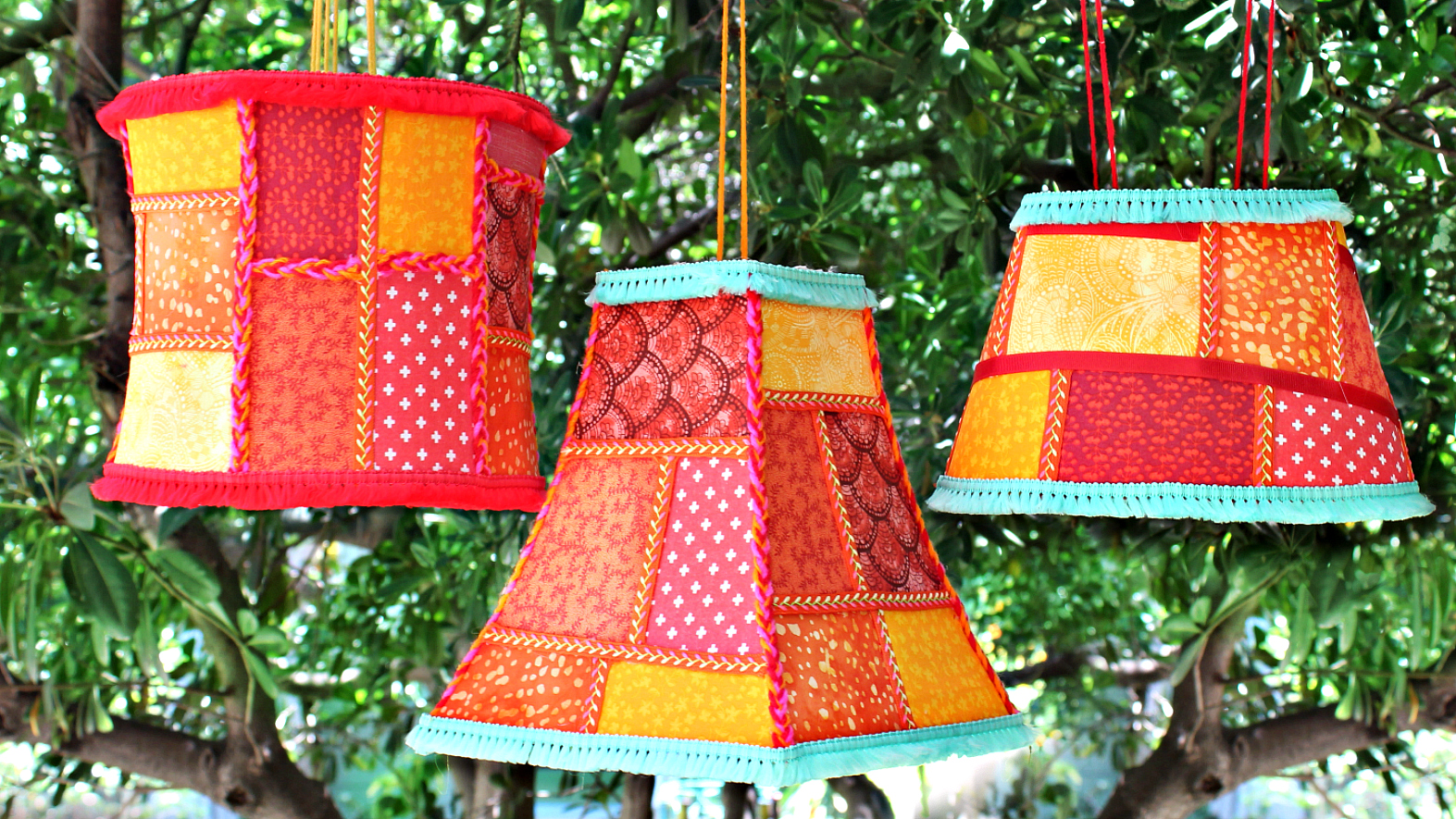 Mark Montano: Patchwork Boho Lampshades