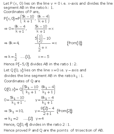 Frank Chapter 12 Distance and Section Formula Solutions Class 10 Maths