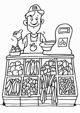 universul copiilor: Imagini de colorat vanzator