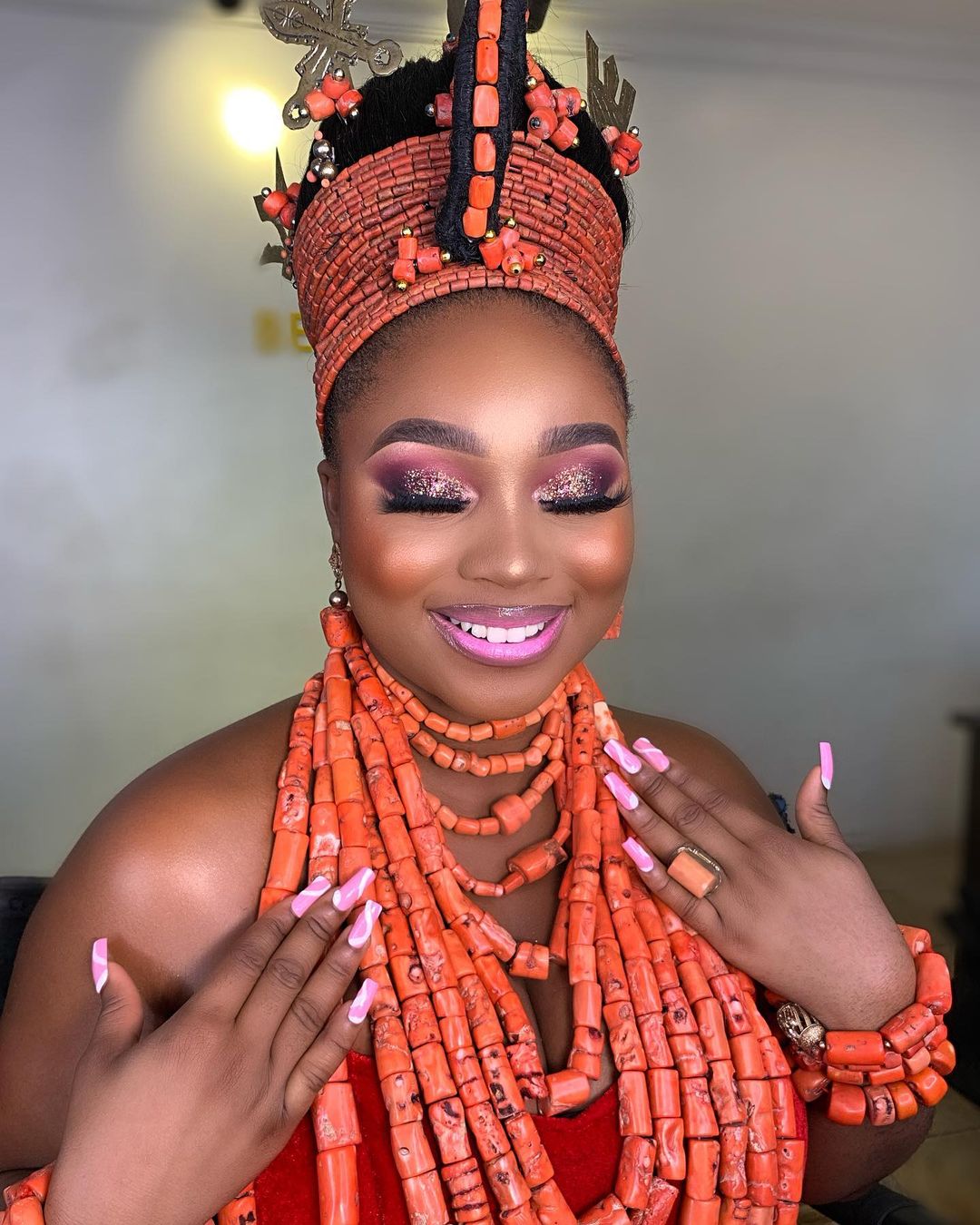 Best Gele and makeup styles for a Nigerian Bride | Melody Jacob