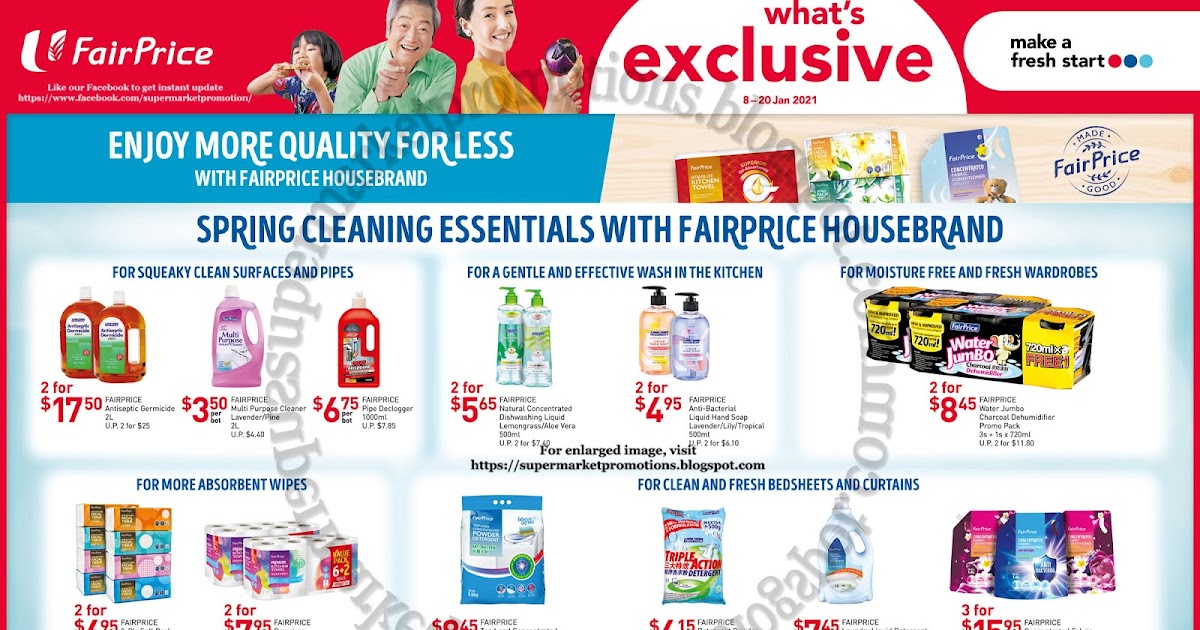 NTUC FairPrice Spring Cleaning Essentials Promotion 08 - 20 January ...