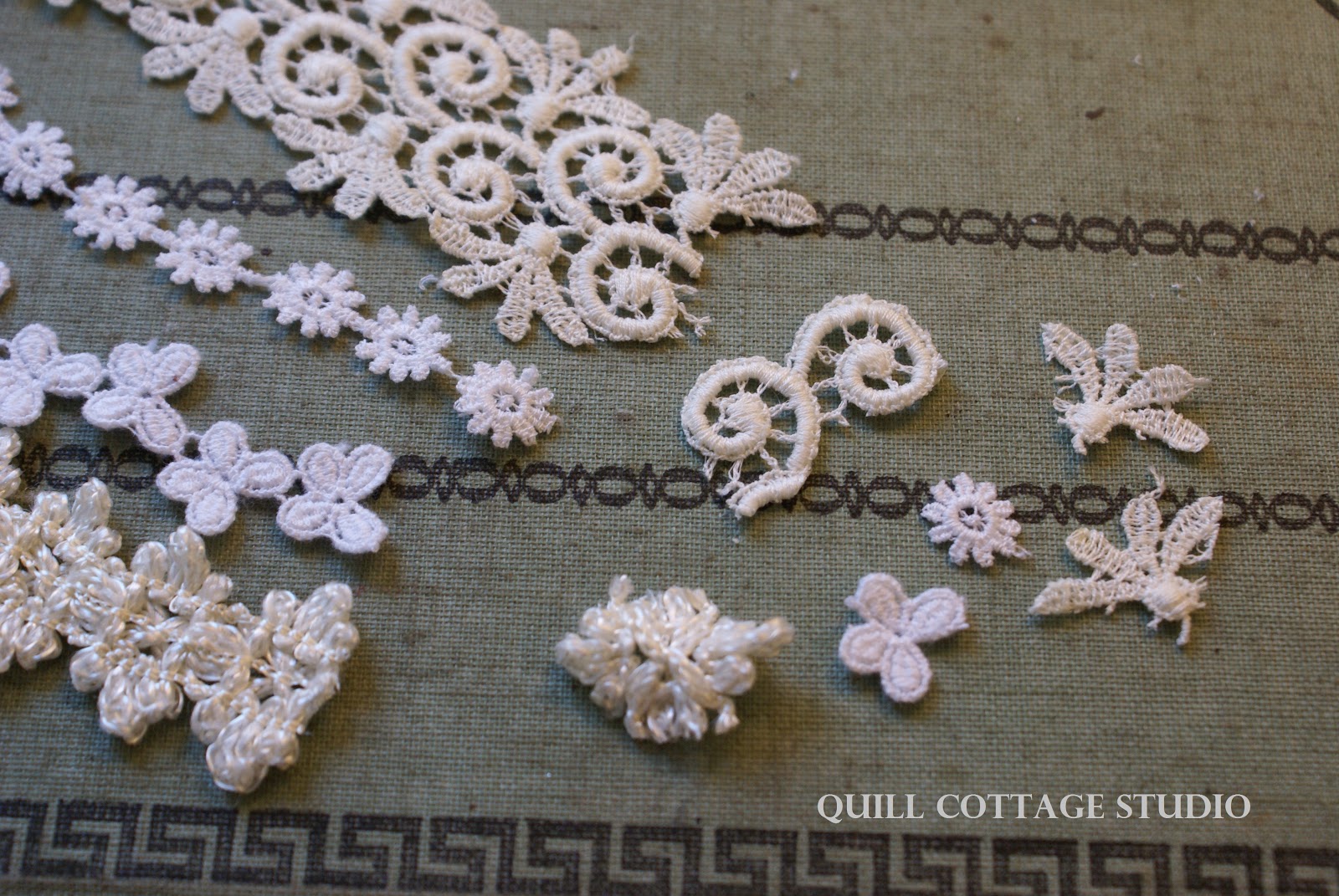 ROMANTIC CRAZY QUILT CUFF CLASS: LESSON 2 ADDING LAYERS AND TEXTURES...