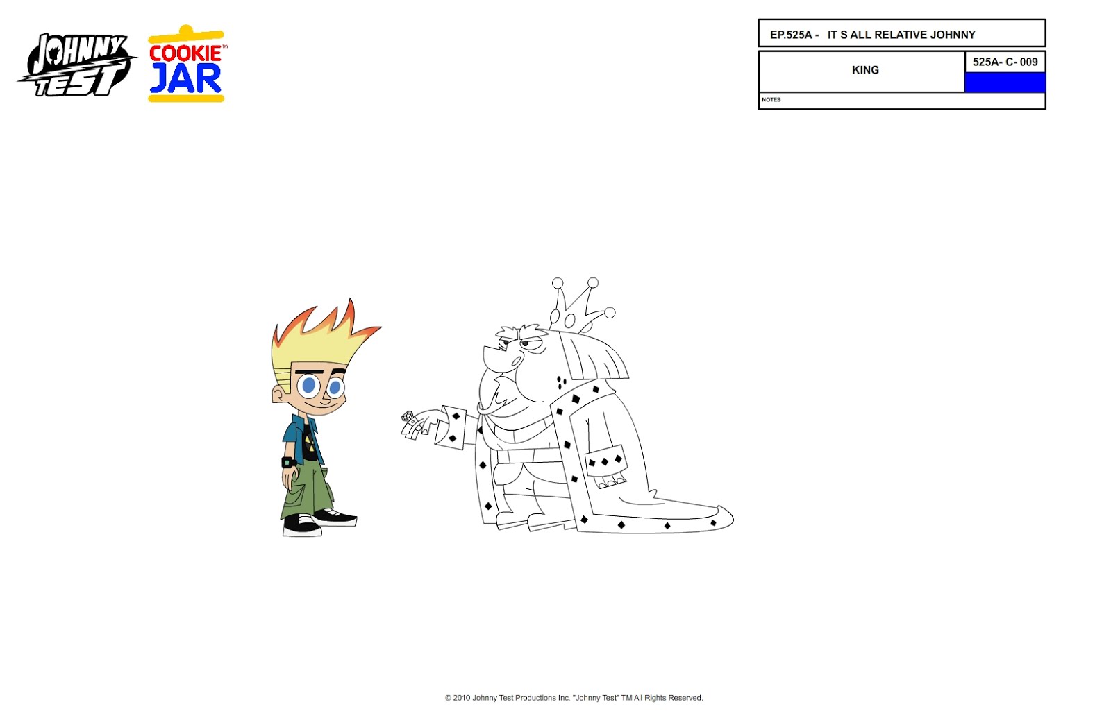 david gagnon's art show: king design for johnny test season 5