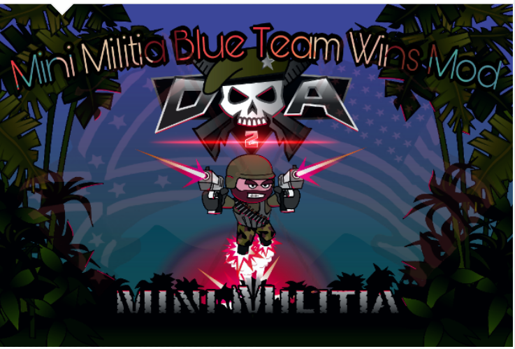 MINI MILITIA BLUE TEAM & ORANGE TEAM WIN MOD BY ANKIT AGARWAL