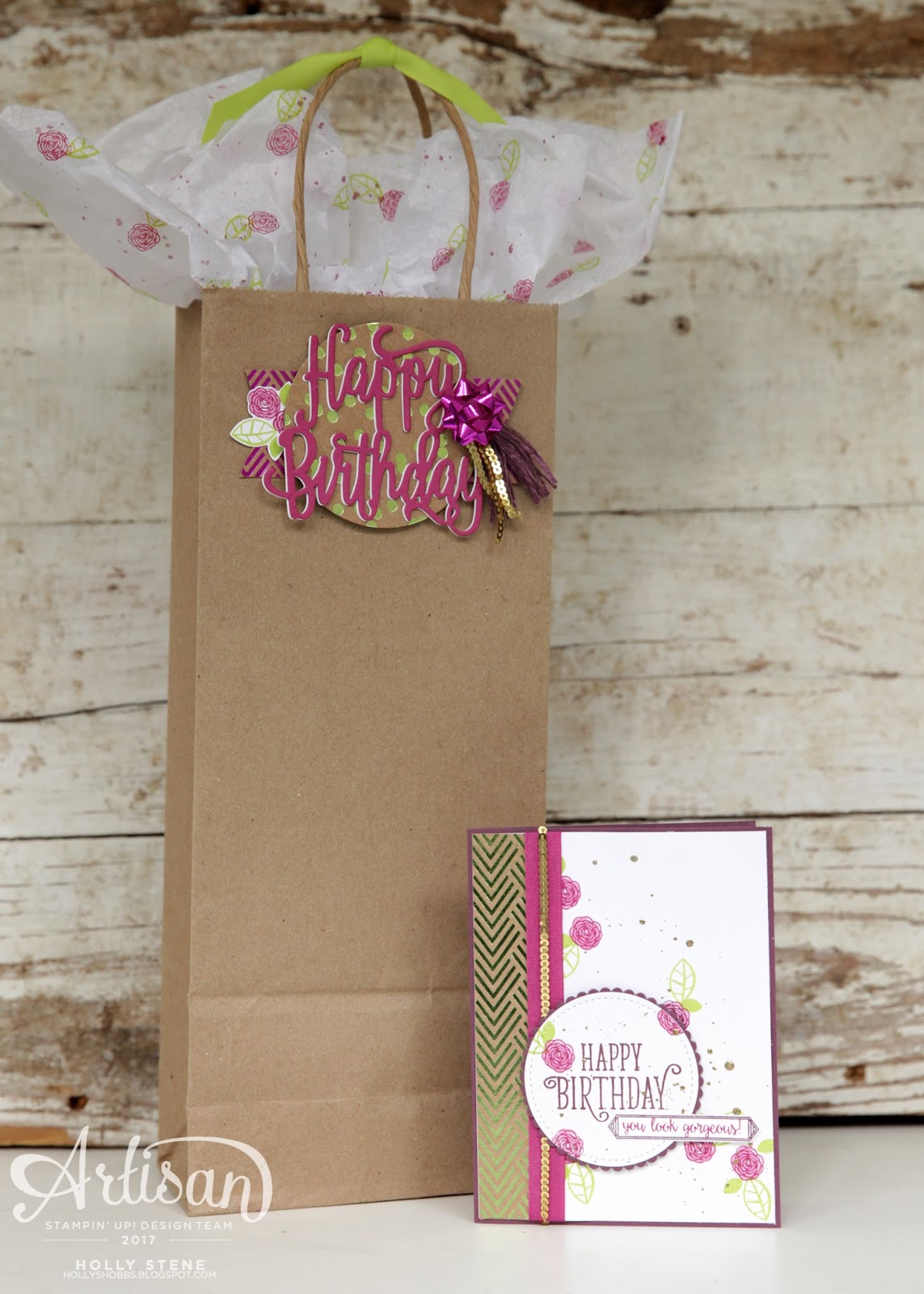 Paper Joy: Happy Birthday Gorgeous Gift Bag - SU! Artisan Design Team ...
