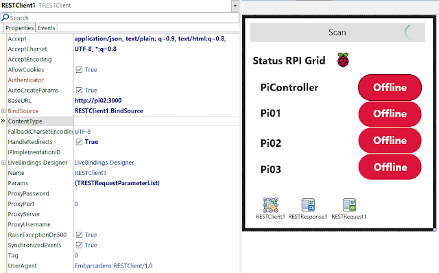 Delphi Rest Client That Talks To A Rest Web Api On A Raspberry Pi In Javascript
