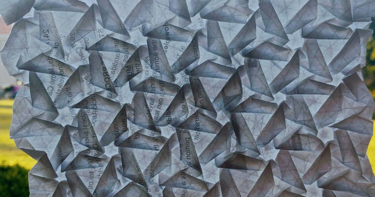 Space Invaders Origami Tessellation - Origami Tessellations