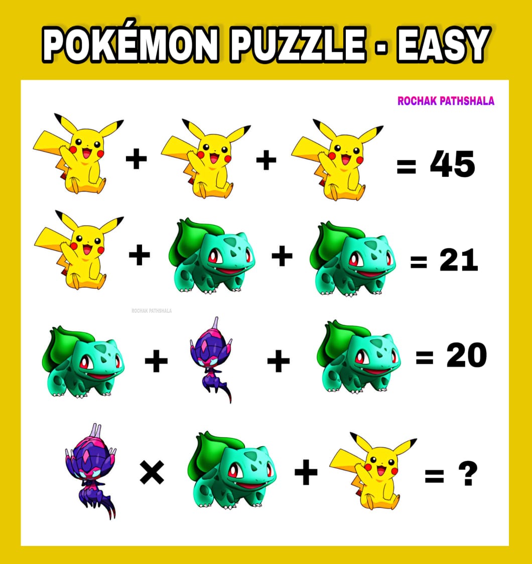 Pokemon Puzzle With Answers Rochak Pathshala pokemon-puzzle-with-answers-rochak-pathshala