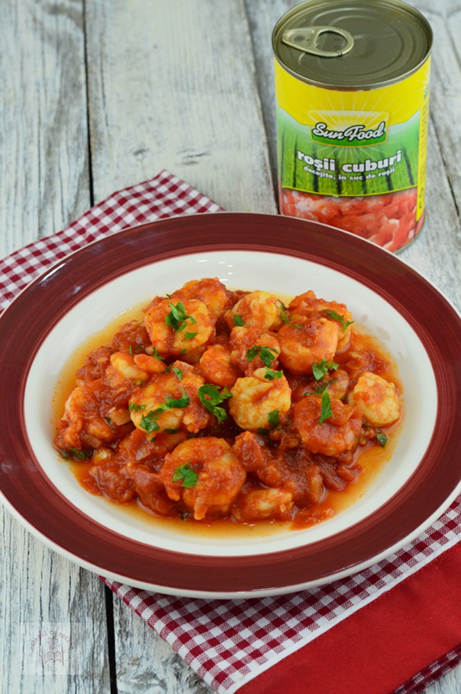 Creveti in sos de rosii - CAIETUL CU RETETE
