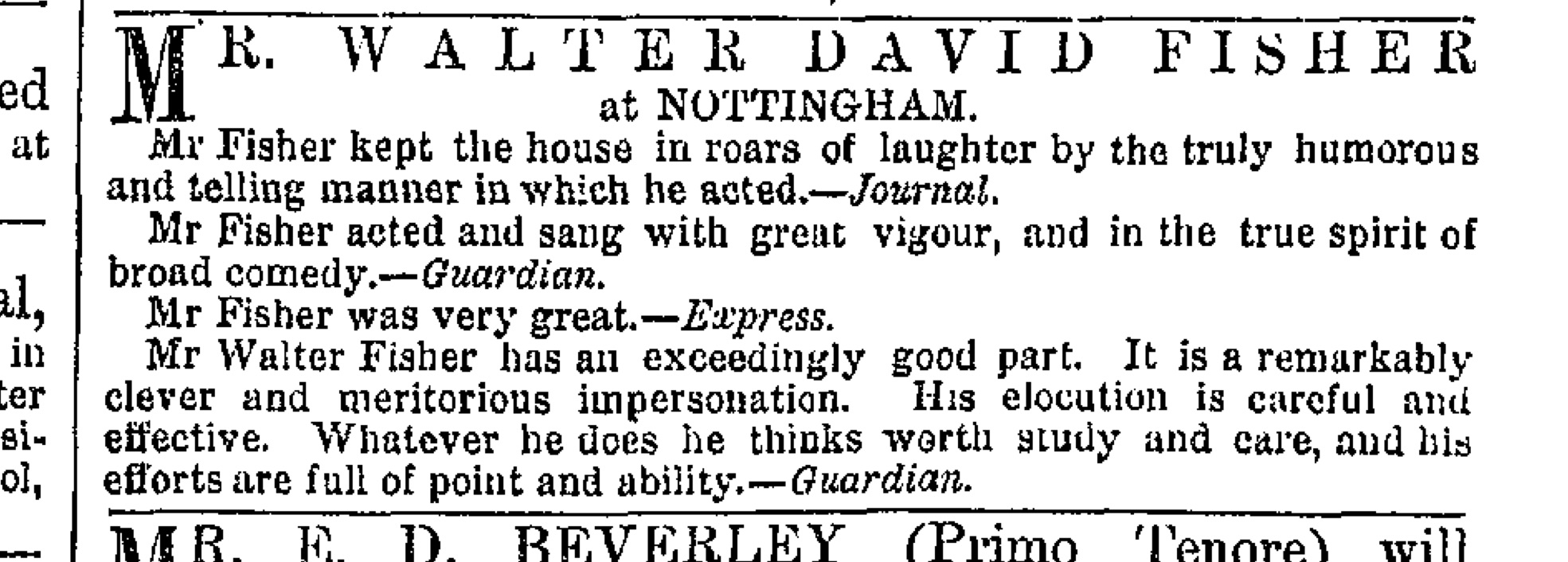 Kurt of Gerolstein: Walter Fisher: 'The English Dupuis'