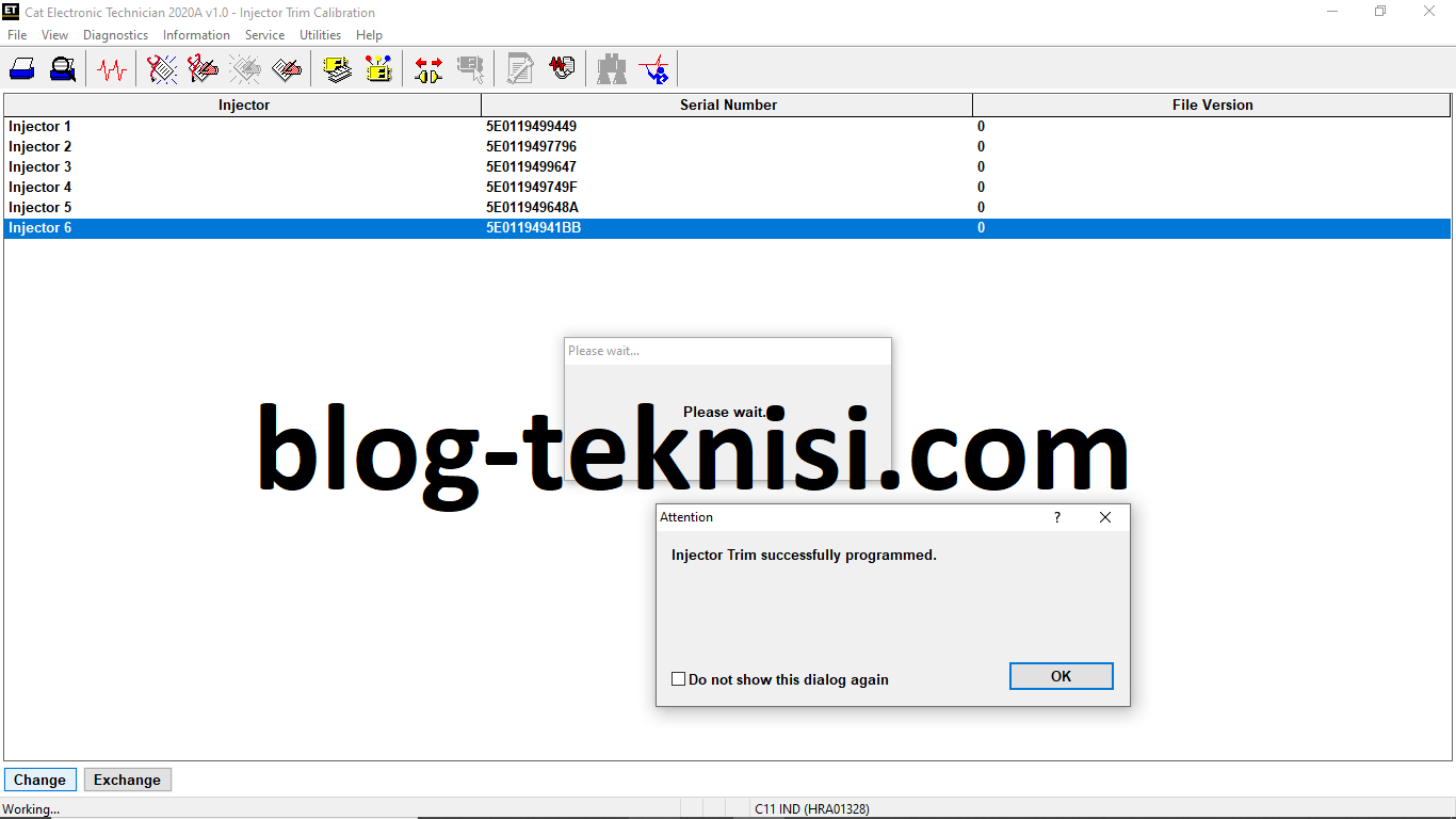 Injector Trim Calibration using Caterpillar ET Software - Blog.Teknisi