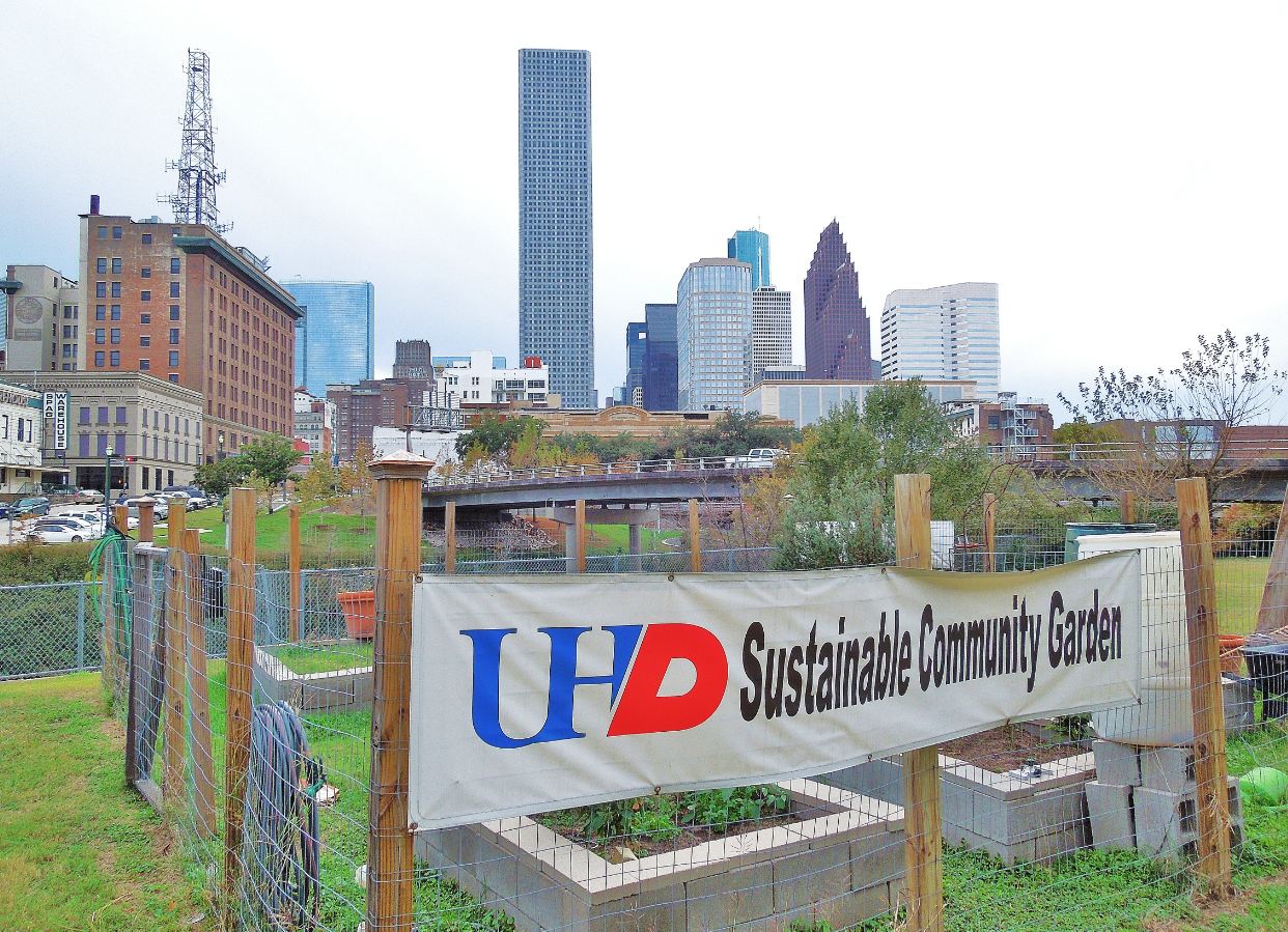Houston in Pics: UHD Sustainable Community Garden on North bank of Buff