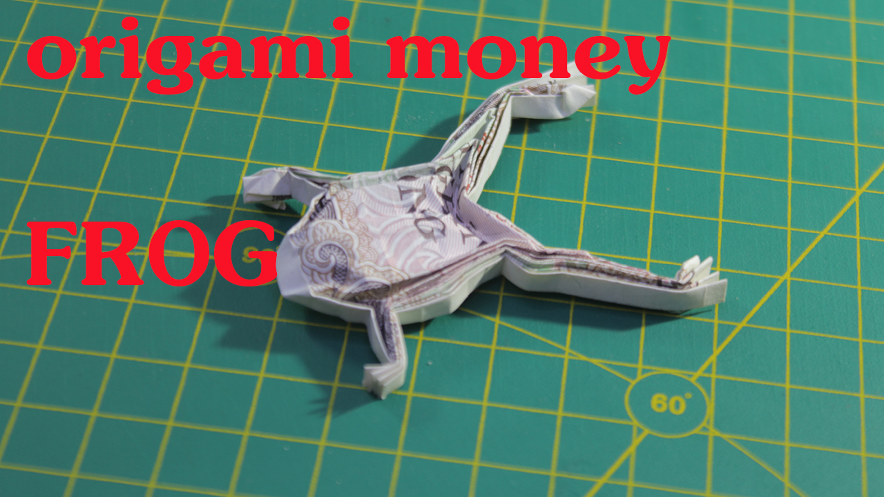 xếp tiền giấy con ếch money origami frog - cách gấp tiền giấy việt nam