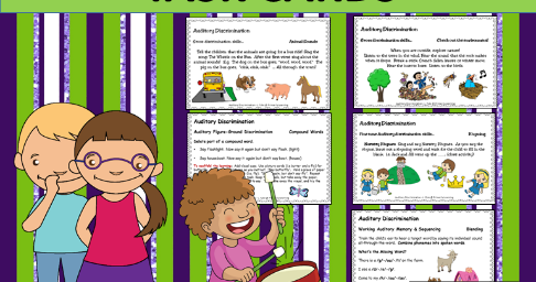 The Best of Teacher Entrepreneurs II: Auditory Processing Task Cards ...