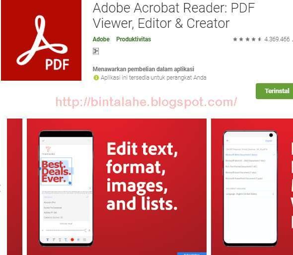 5 Aplikasi Pembaca PDF Gratis Terbaik Untuk Android - Ninna Wiends