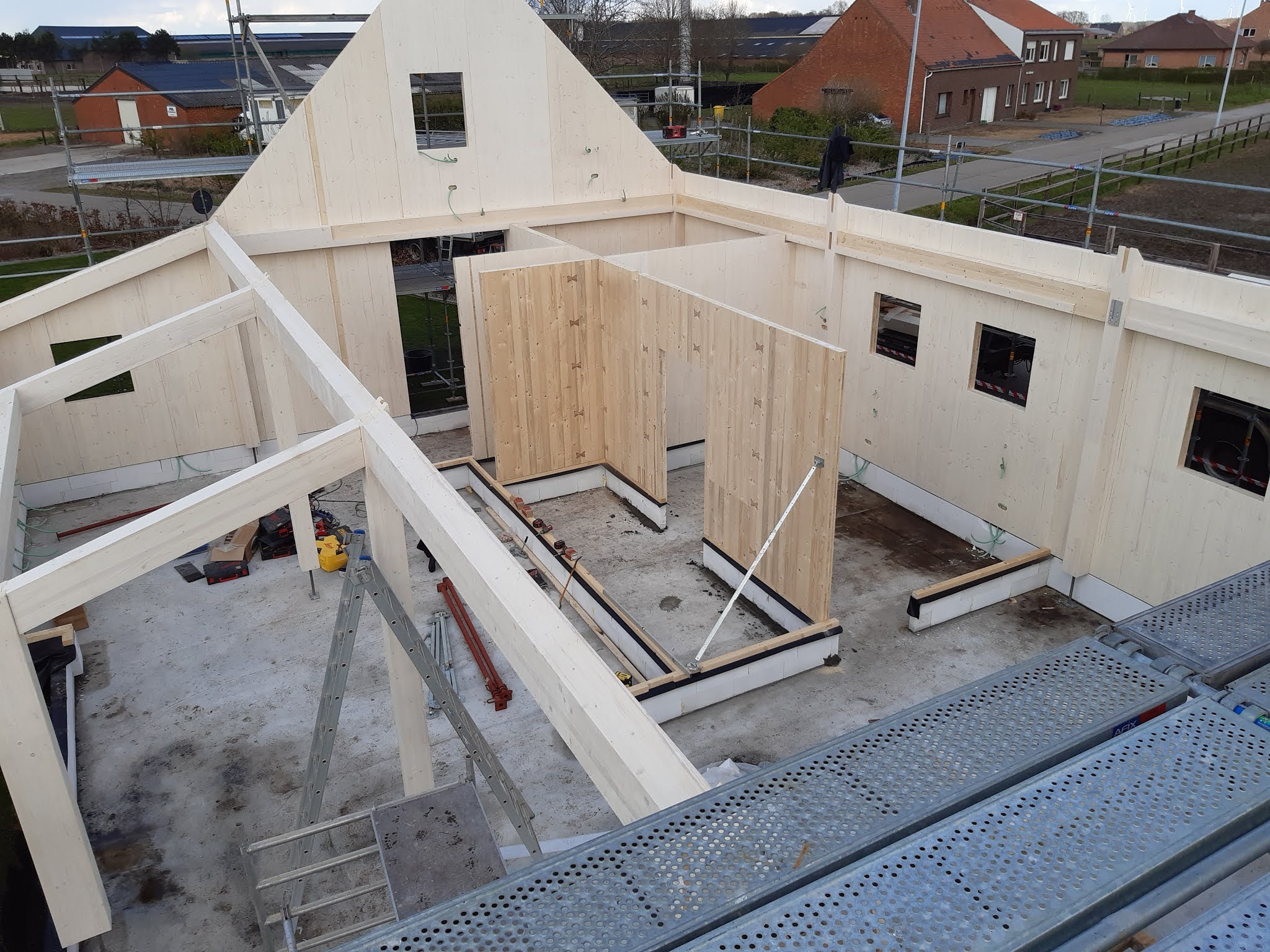 CLT project in aanbouw | Kristof Van Dun BVBA