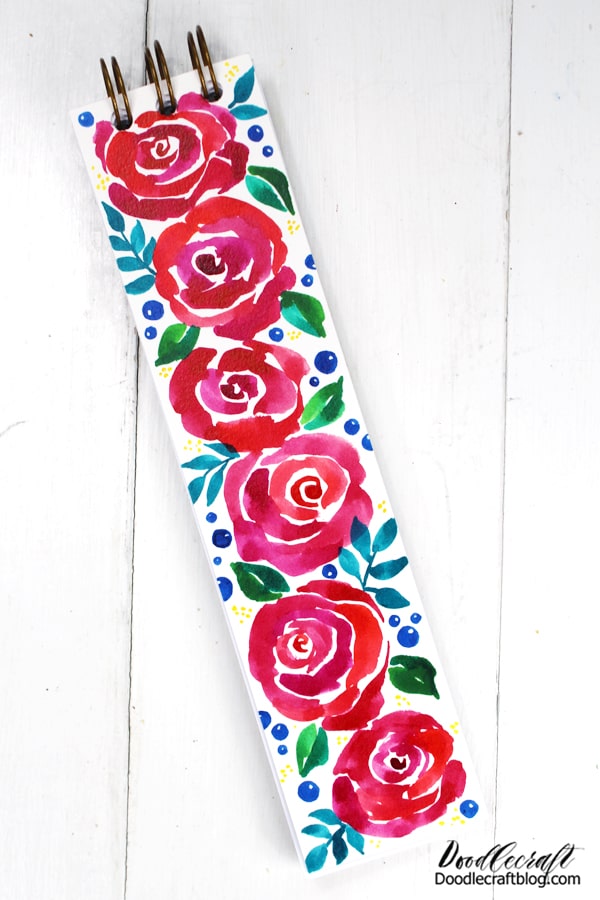 Watercolor Floral Notebooks with The Cinch Binding Tool!