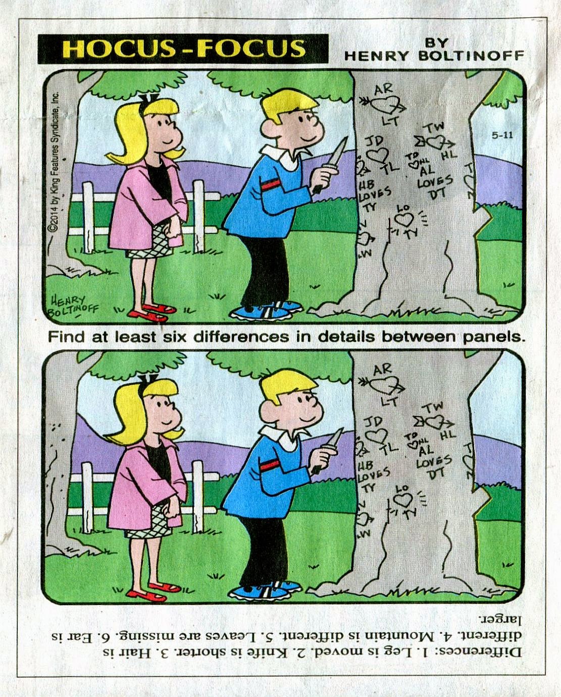 Bill's-Classic Comics: Hocus Focus Cartoons