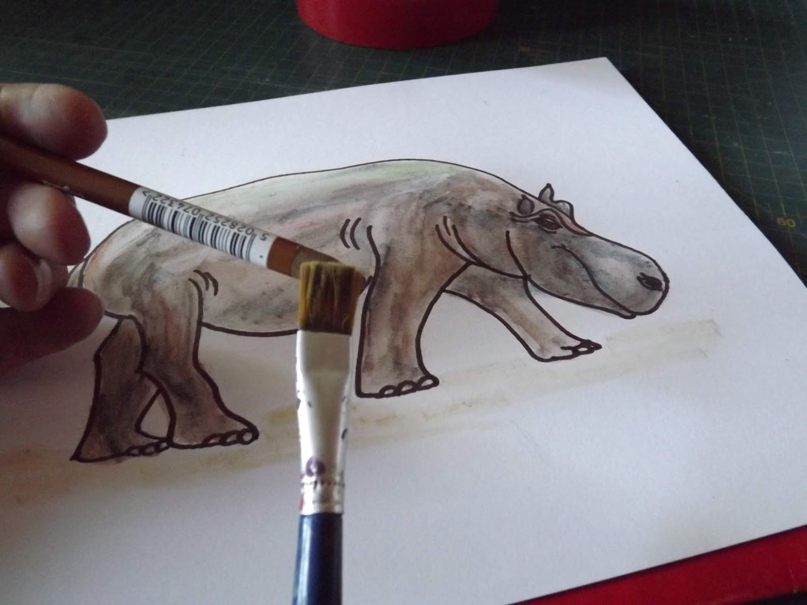 A Pretty Talent Blog: How to draw: A Hippo