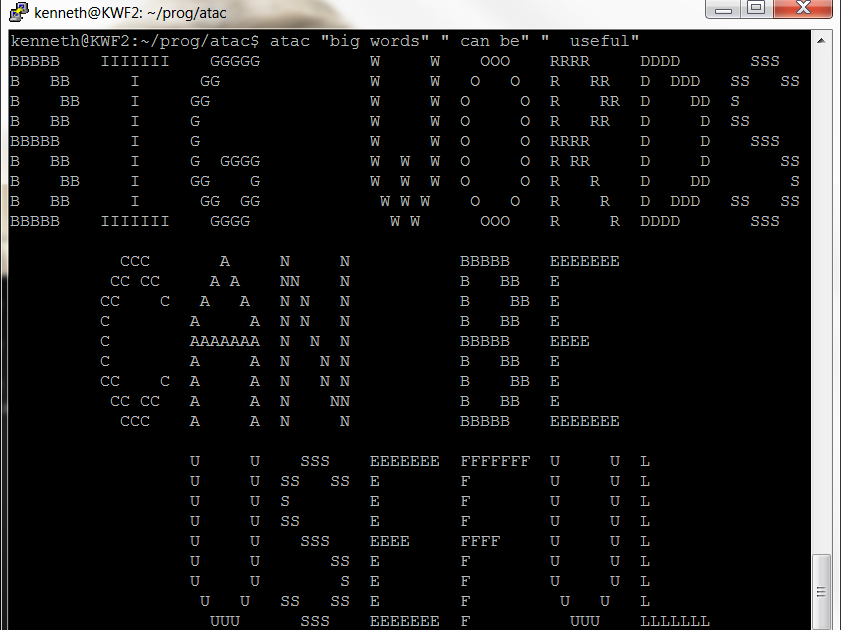 The Life of Kenneth: atac - ASCII to ASCII Converter