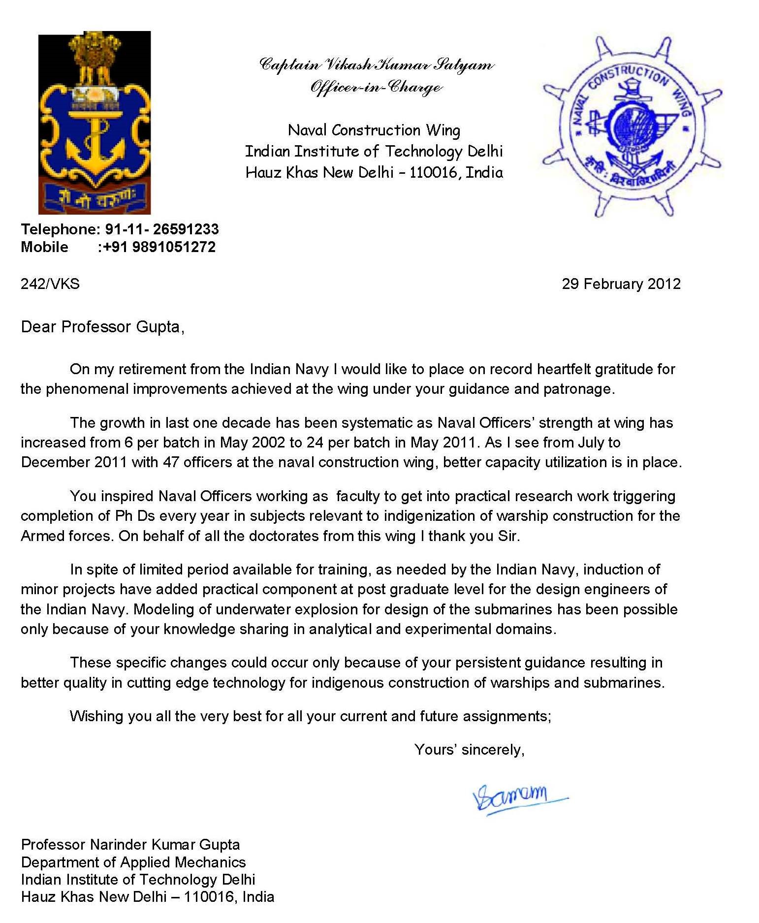 Prof. N K Gupta: Some research interactions, and Research Projects