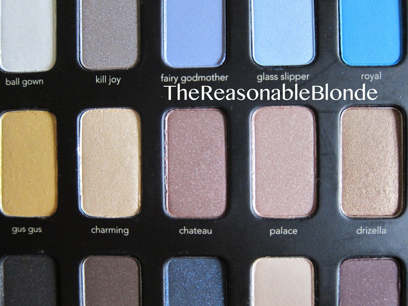 The Reasonable Blog: First Look: The Cinderella Palette