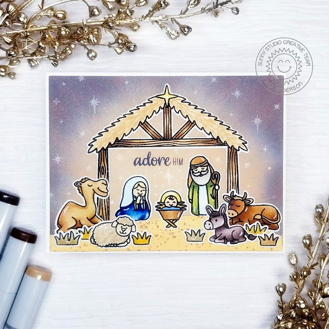 Sunny Studio: Holy Night Cards with Ana and Christy